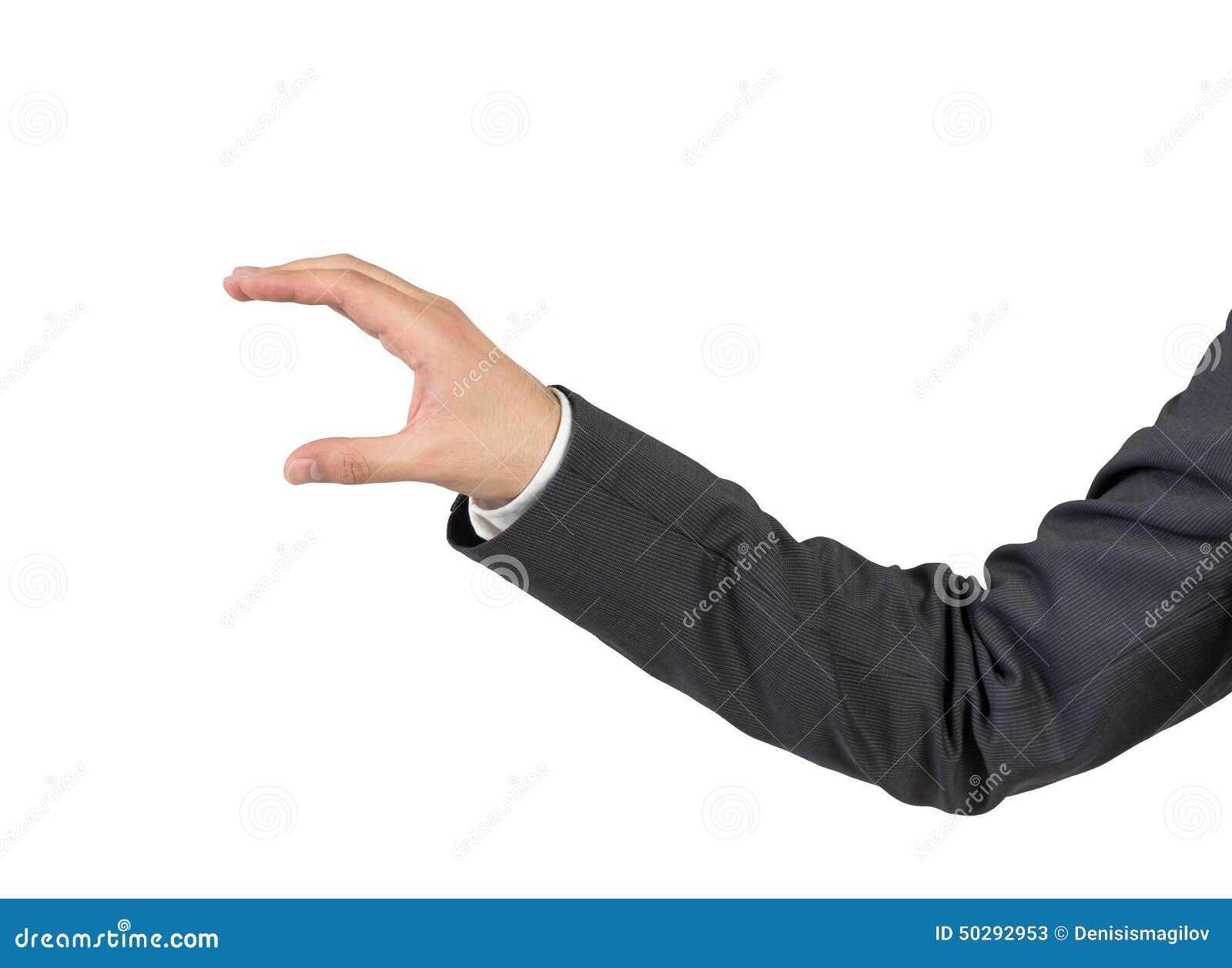 Hand Holding Invisible Objects Stock Image - Image of business ...