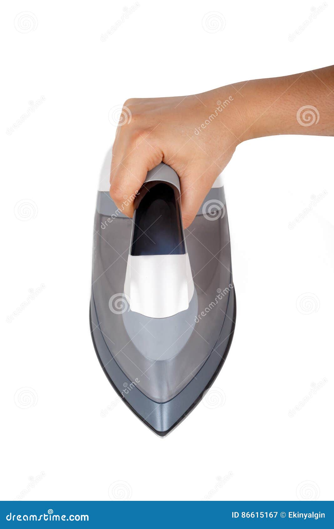 Hand Holding Iron stock image. Image of iron, close, isolated - 86615167