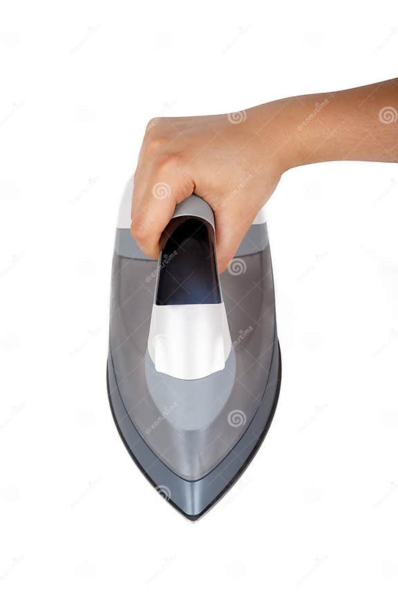 Hand Holding Iron stock image. Image of iron, close, isolated - 86615167