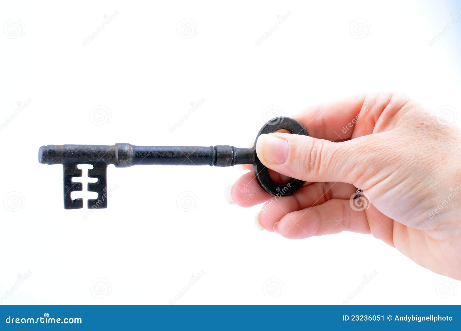 A hand holding a key. stock image. Image of unlock, entrance - 23236051