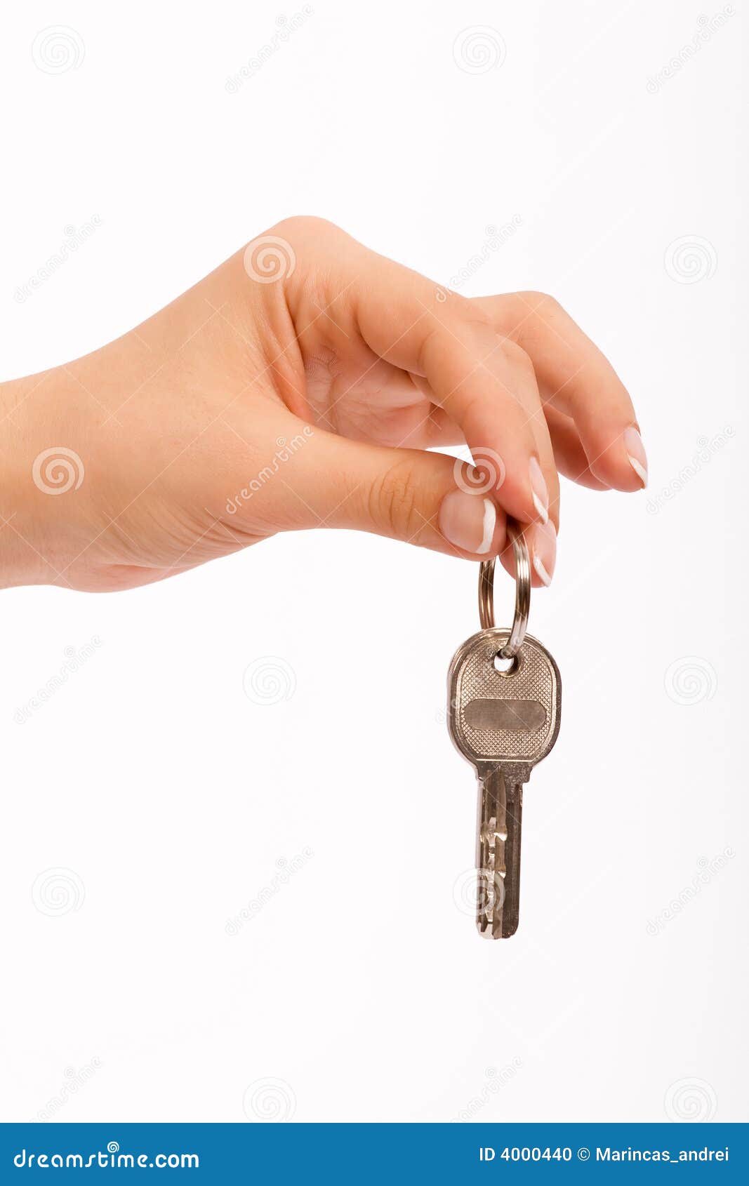 Hand holding key stock photo. Image of object, house, hanging - 4000440