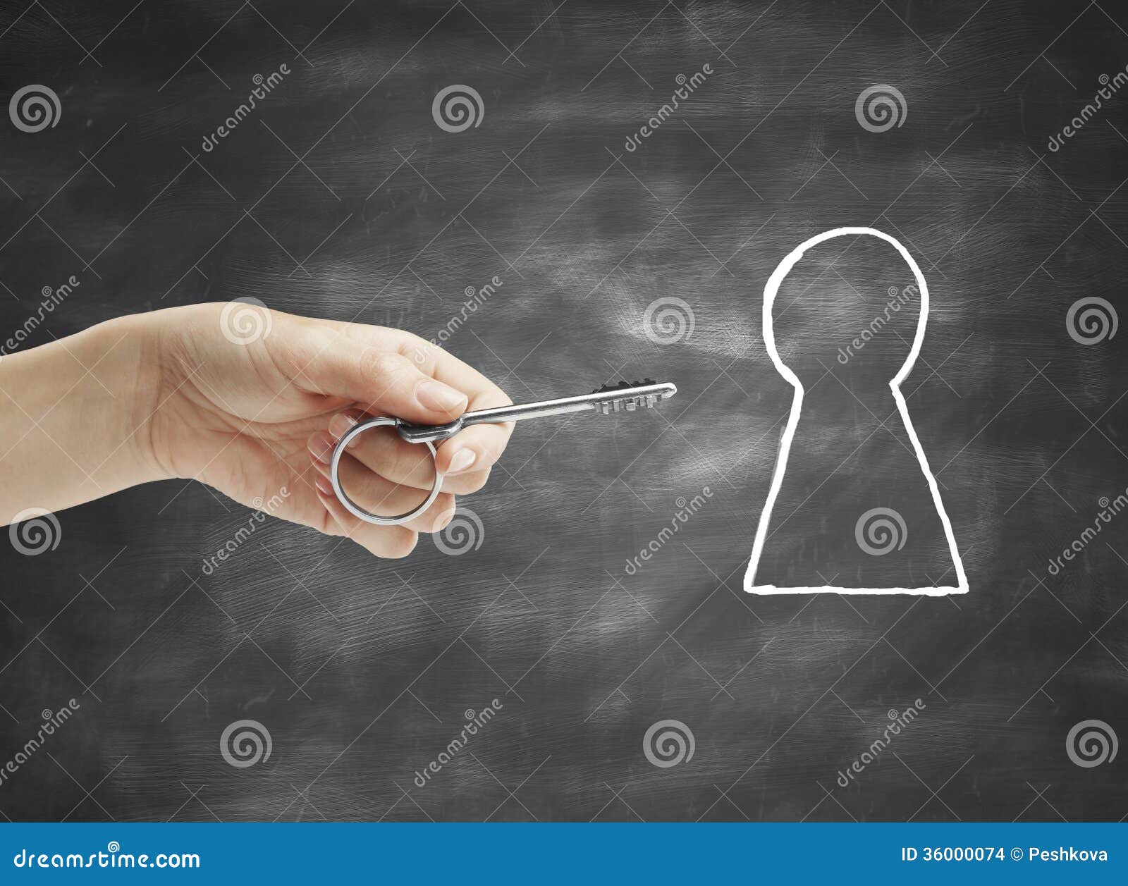 Hand holding key stock photo. Image of finger, keyhole - 36000074