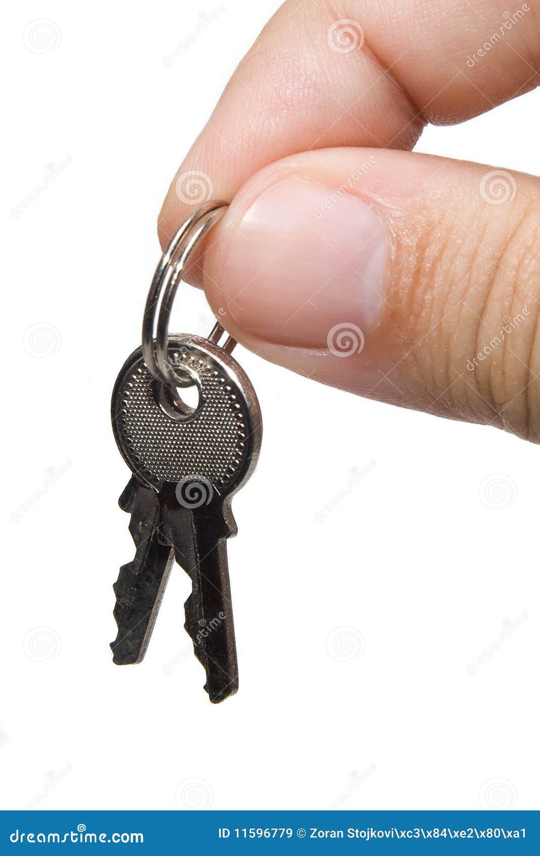 A hand holding keys stock image. Image of property, give - 11596779