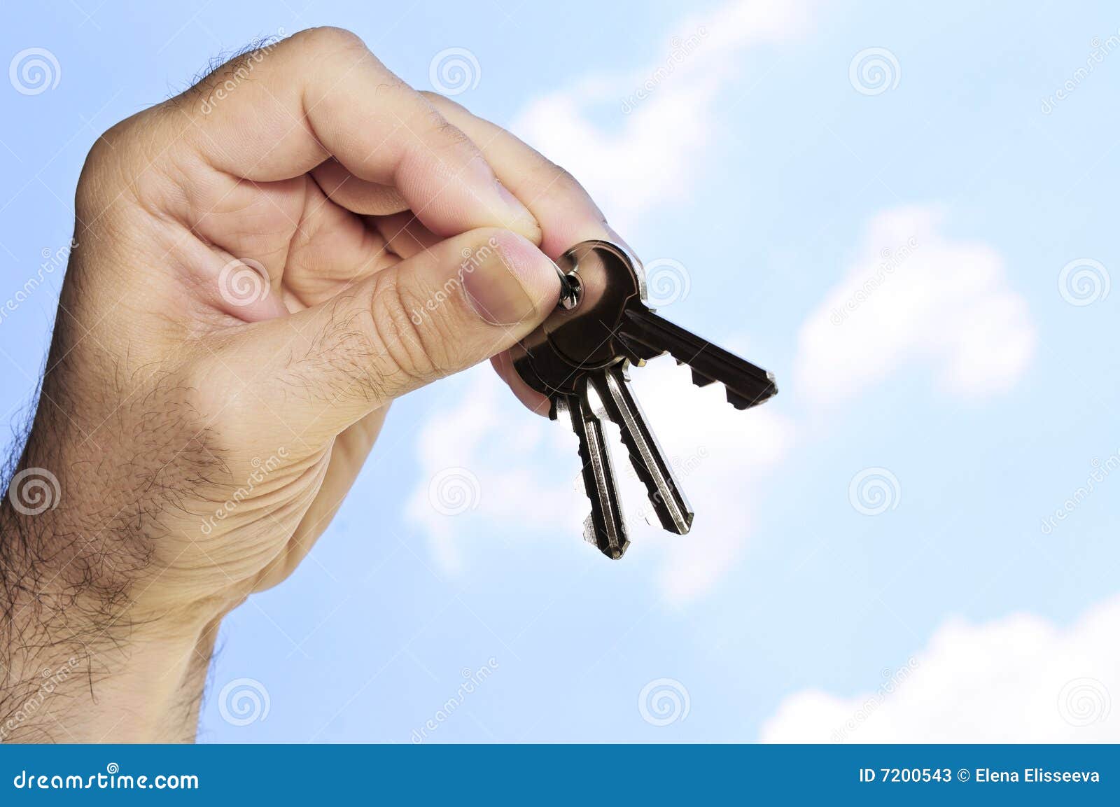 Hand holding keys stock image. Image of background, bunch - 7200543