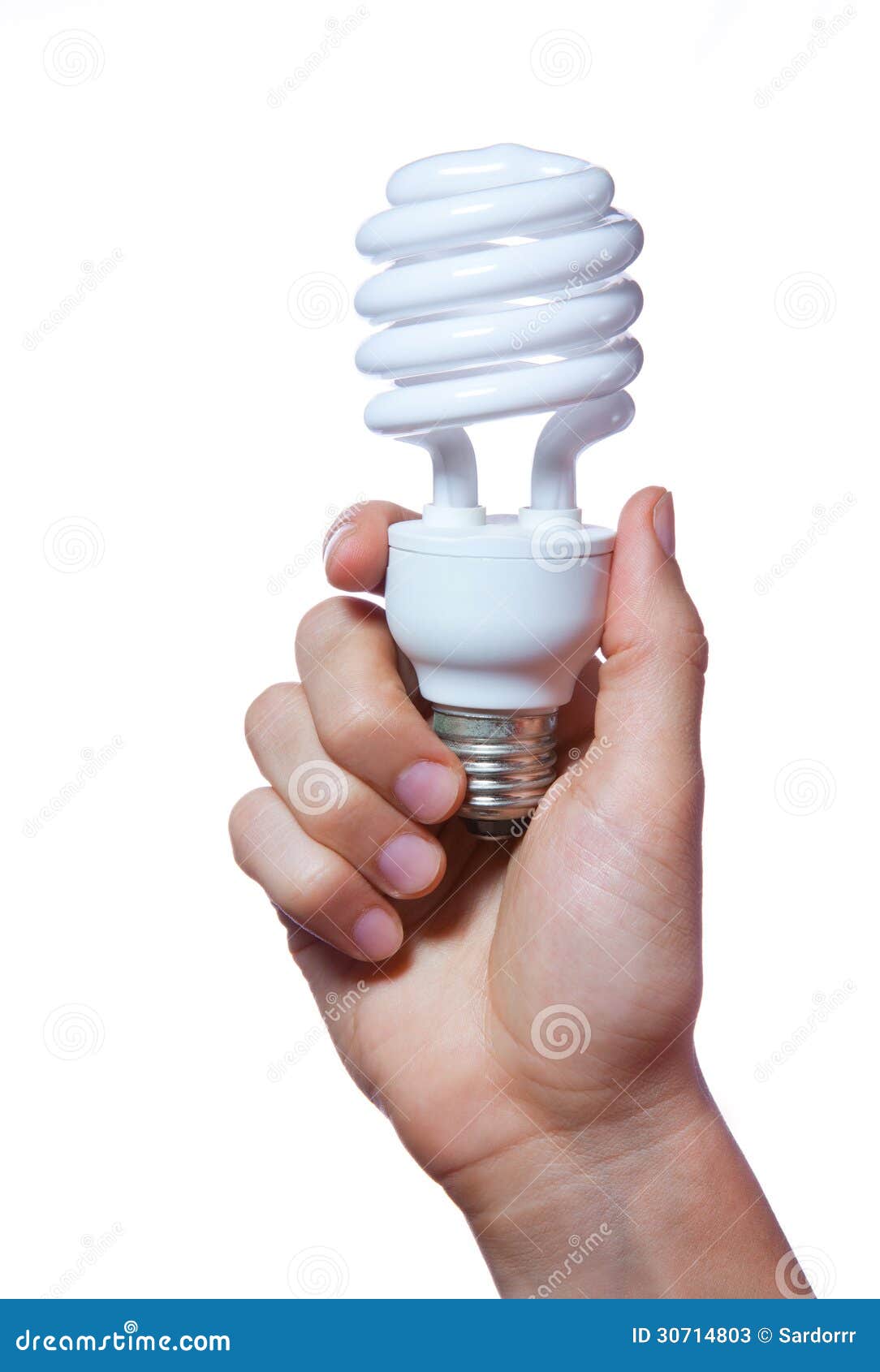 Hand holding light bulb stock image. Image of bulb, environment - 30714803