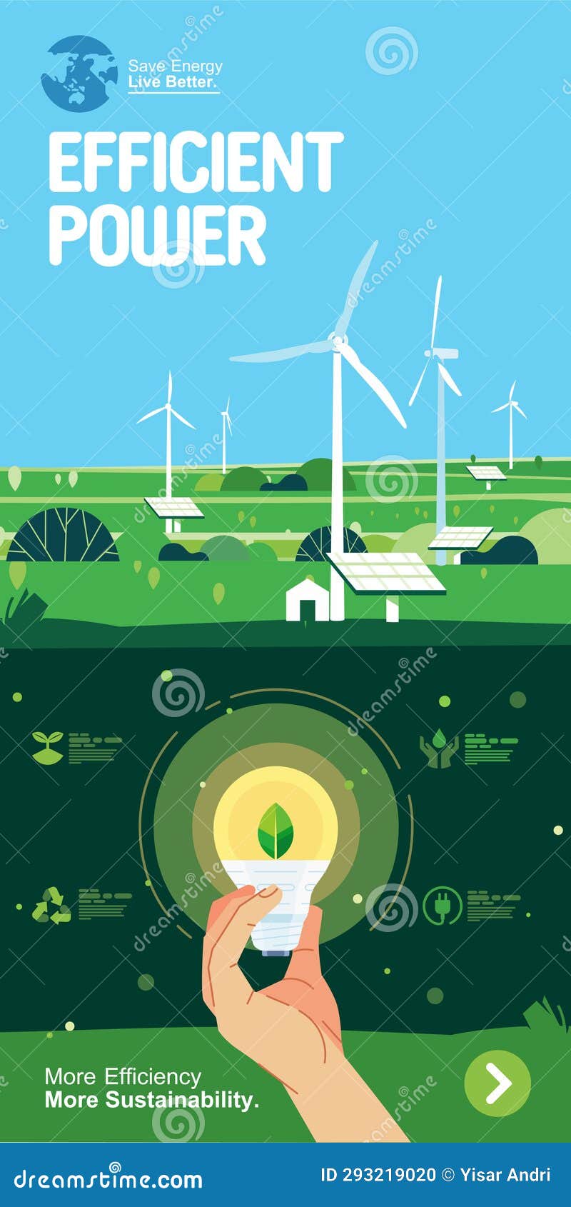 Hand Holding Light Bulb Sources for Sustainable Development, Ecology ...