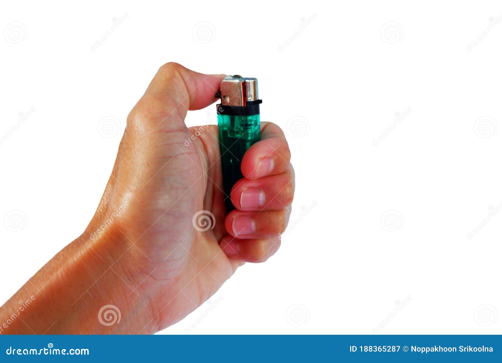 Hand Holding Lighter To Start Fire Stock Image - Image of fire ...