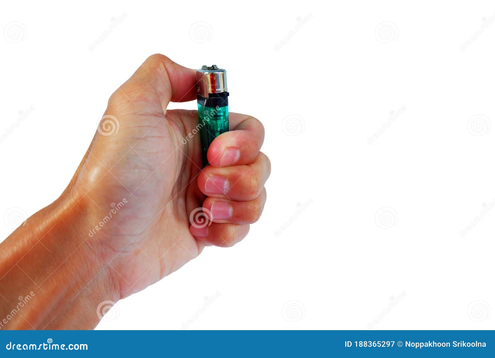 Hand Holding Lighter To Start Fire Stock Image - Image of cigarette ...
