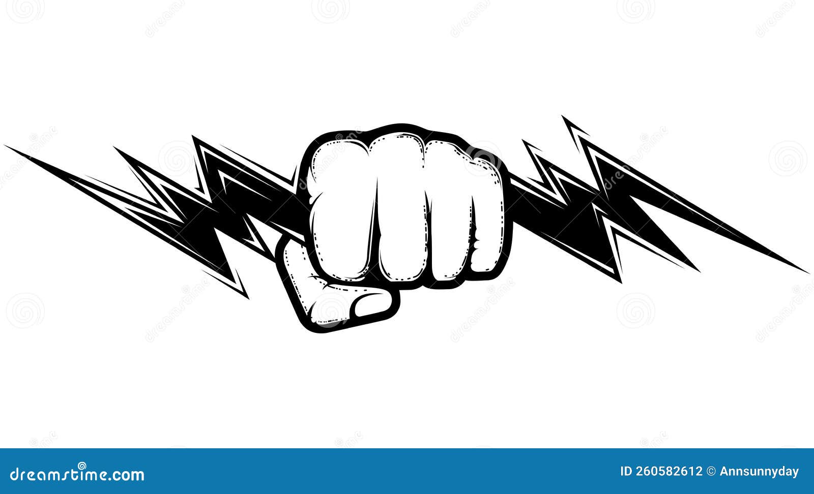 Hand Holding a Lighting Bolt, Electricity and Power Symbol, Authority ...