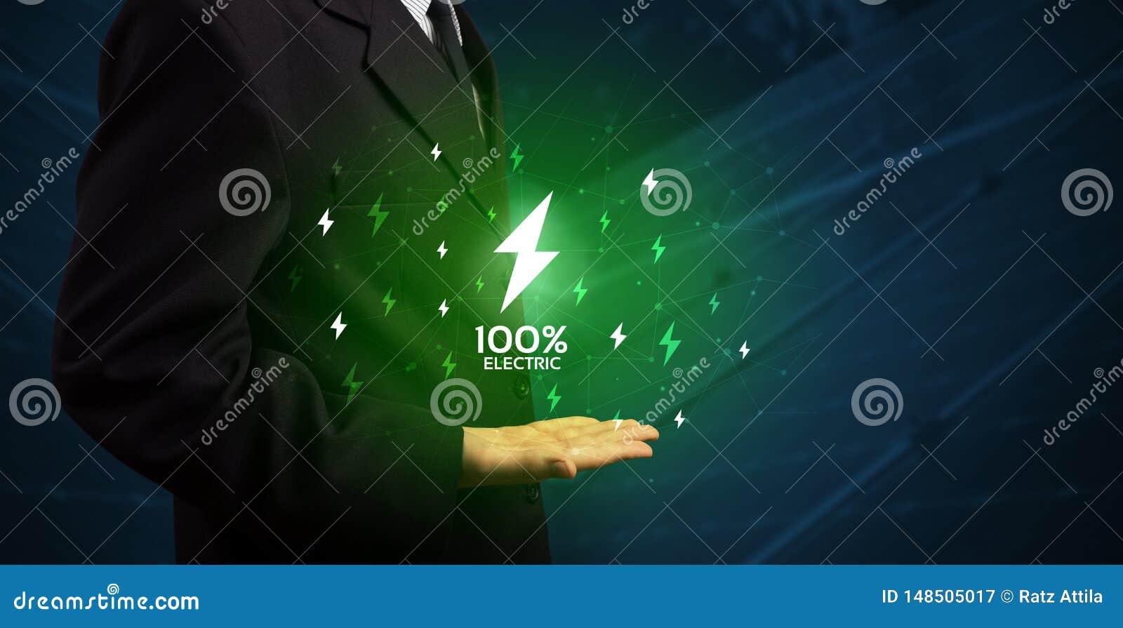Hand Holding Lightning Bolt Stock Image - Image of flash, fist: 148505017