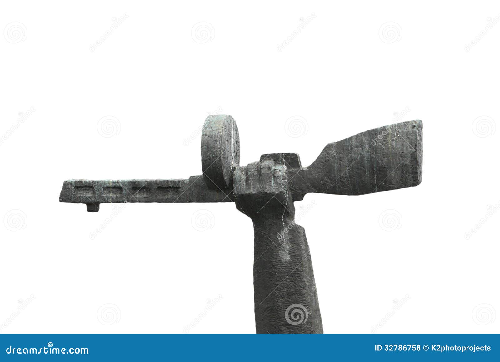 Hand Holding a Machine Gun PPSh Stock Photo - Image of firearm, machine ...