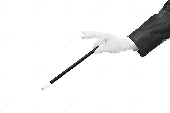 Hand holding a magic wand stock image. Image of person - 12227631