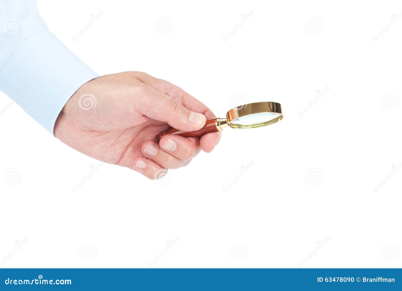 Hand holding a magnifier stock photo. Image of read, magnified - 63478090