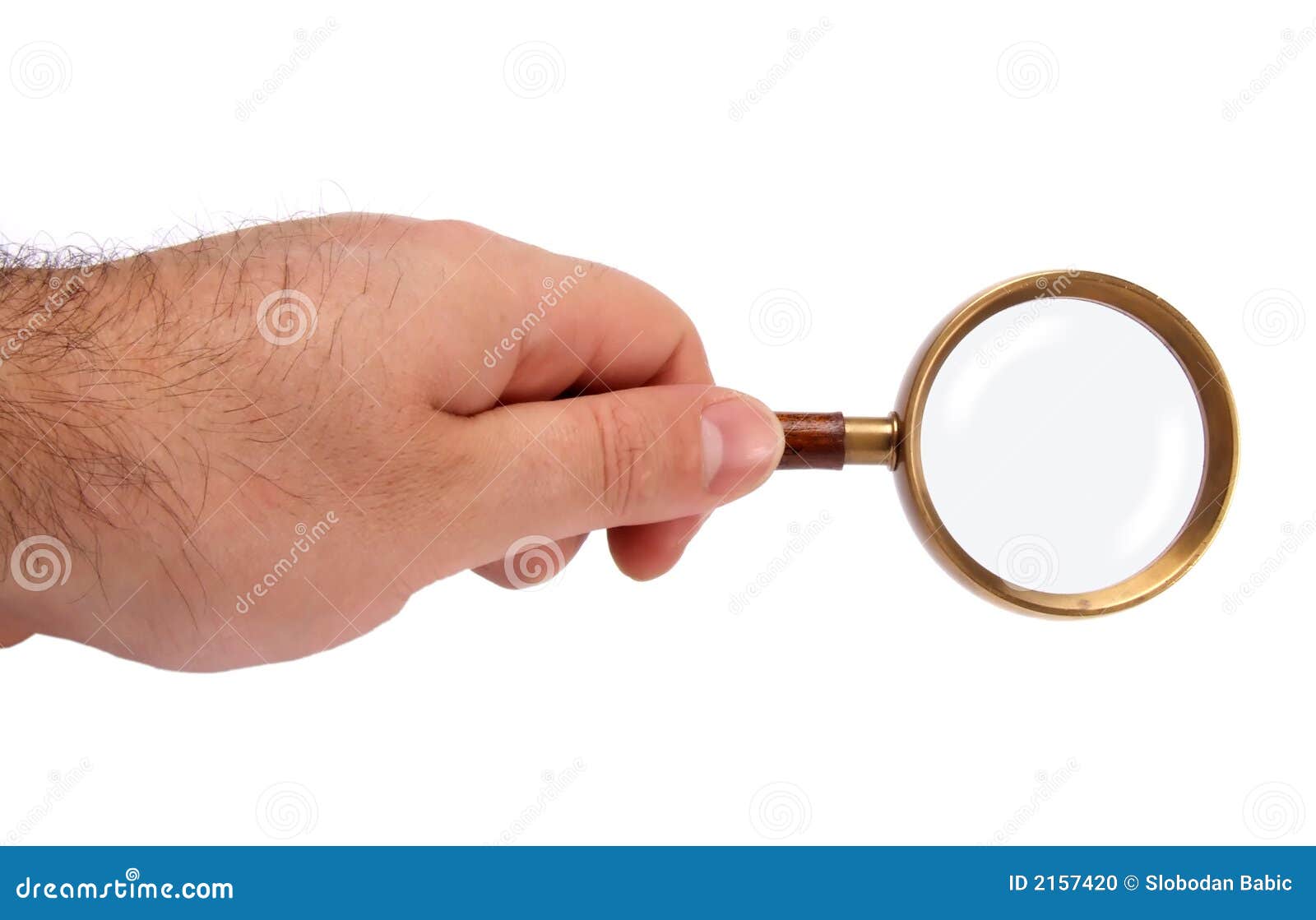 Hand Holding Magnifying Glass Stock Photo - Image of closeup, glass ...