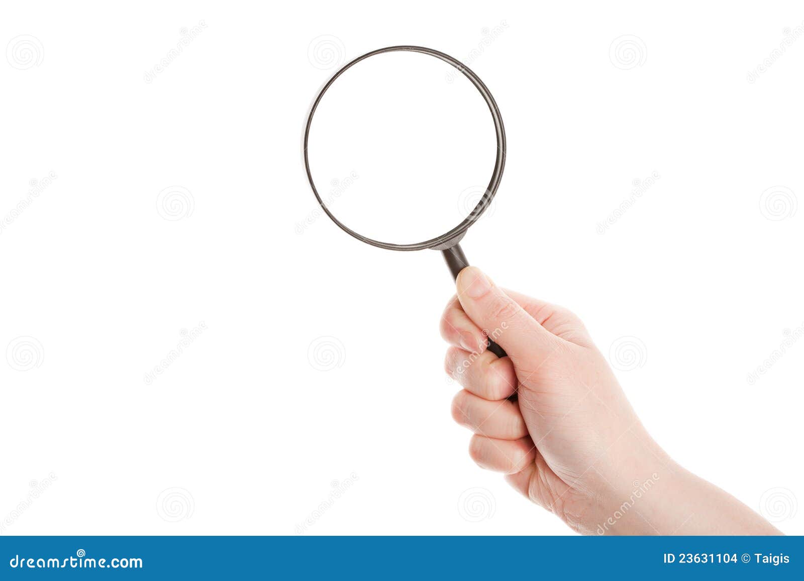 Hand Holding Magnifying Glass Stock Photo - Image of magnifier ...