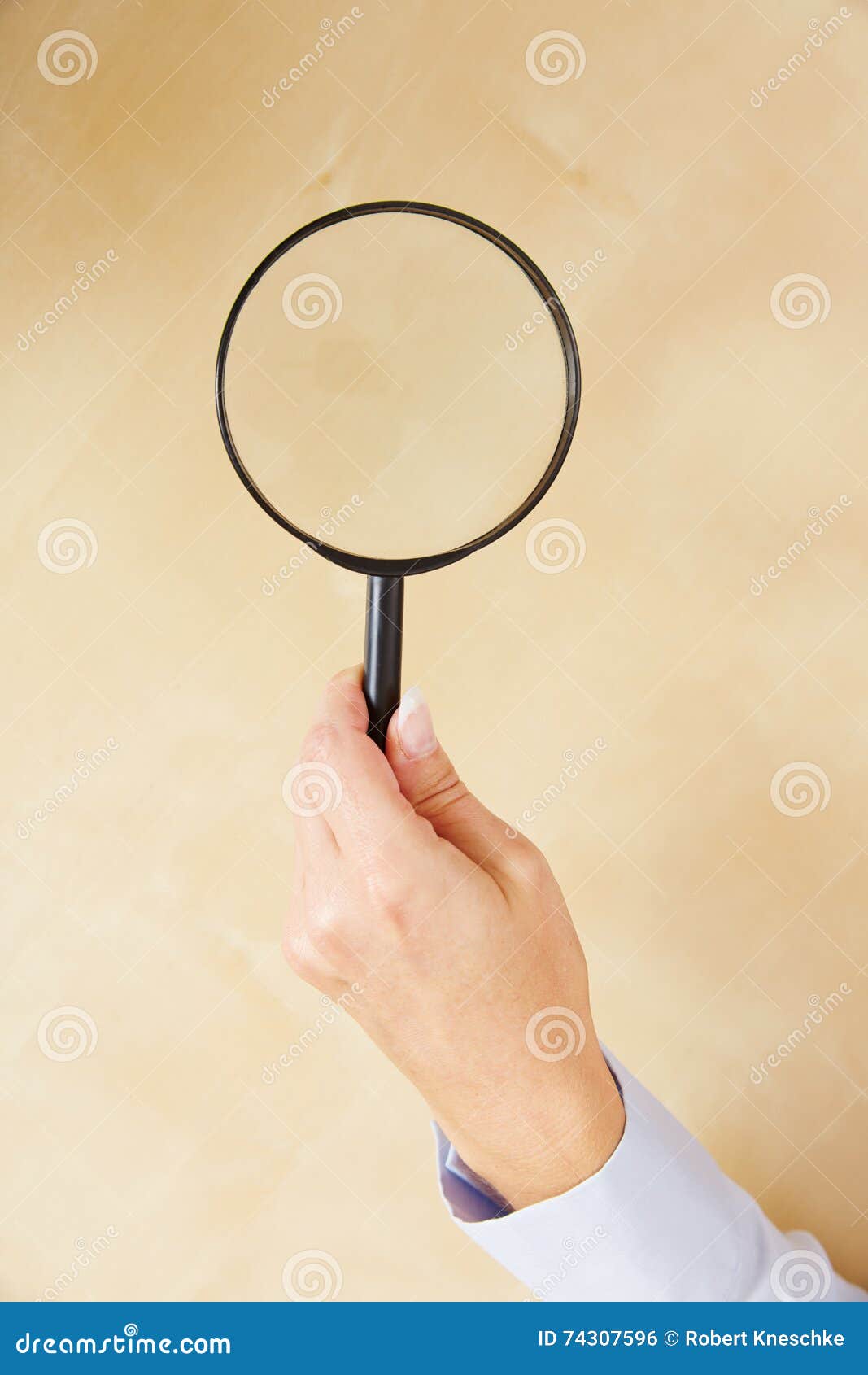 Hand Holding a Magnifying Glass Stock Photo - Image of examination ...