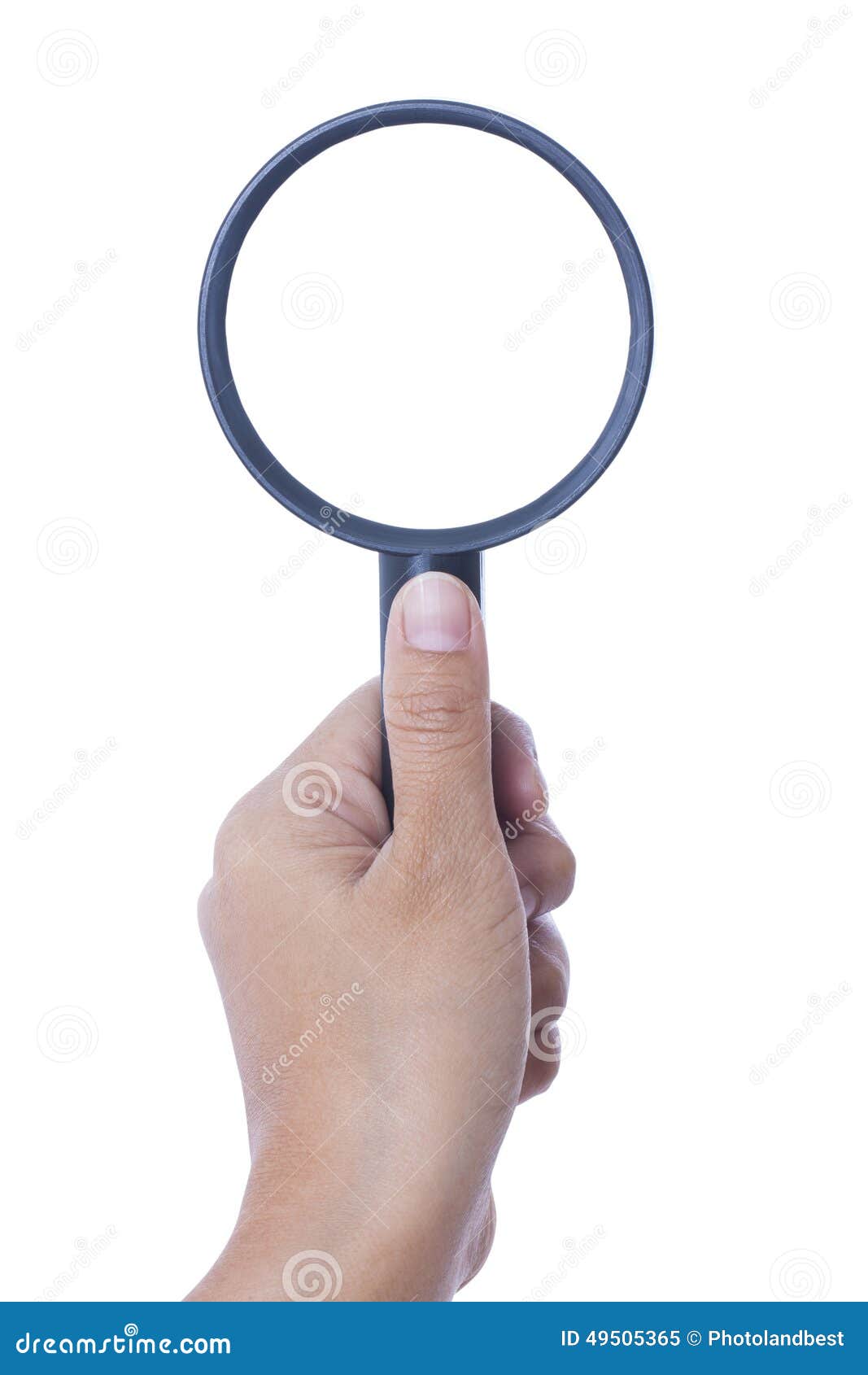 Hand Holding Magnifying Glass Stock Image - Image of detective, circle ...