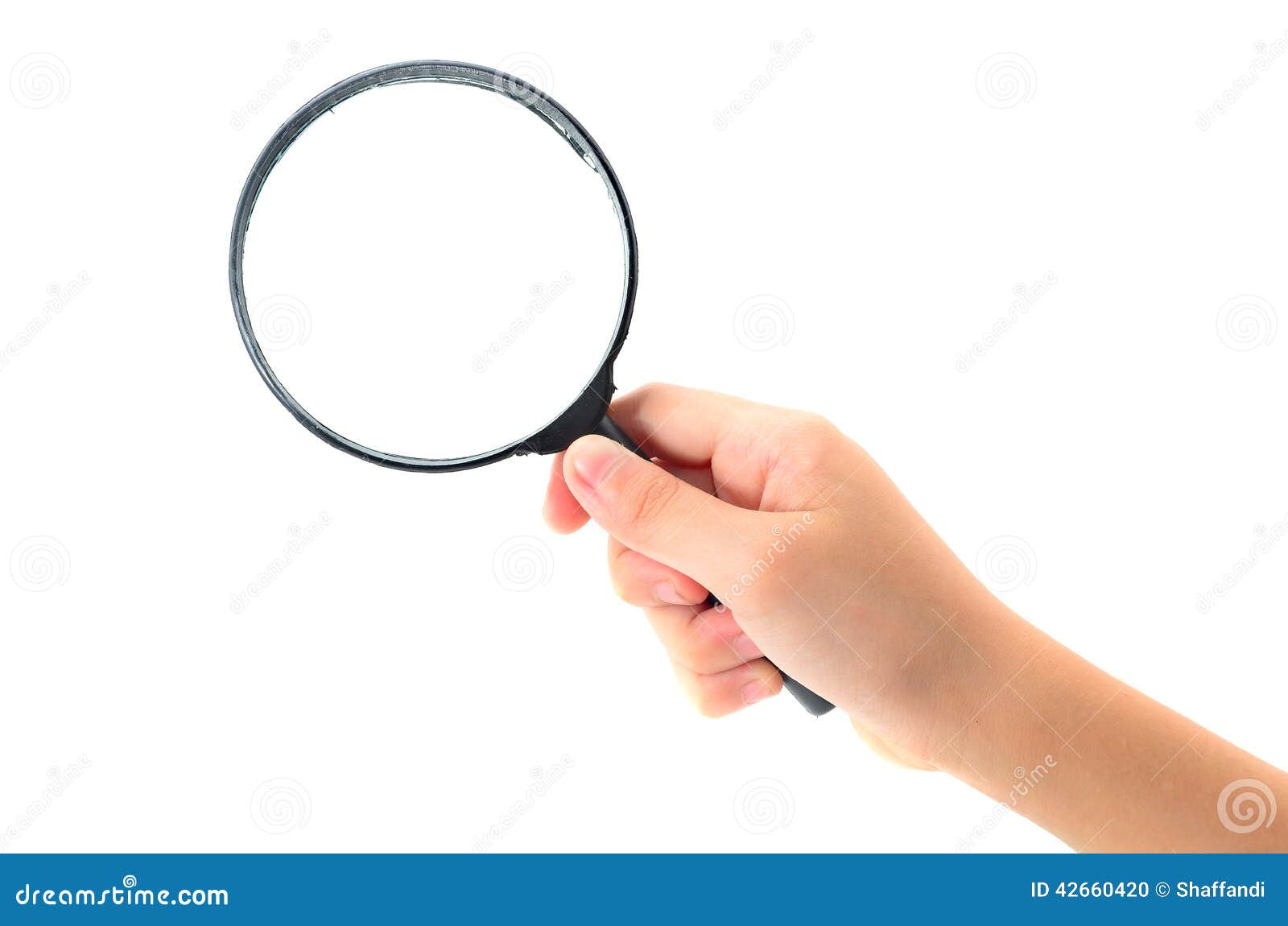 Hand Holding Magnifying Glass Stock Photo - Image of circle, magnify ...