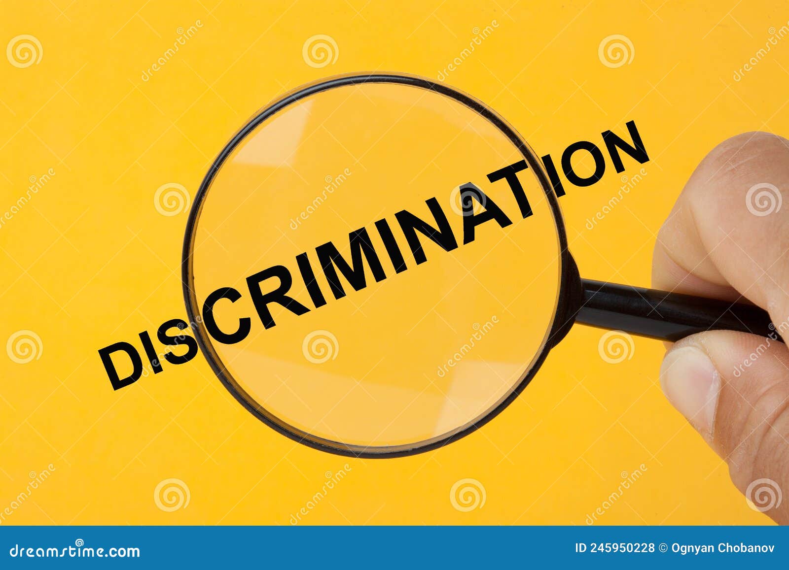 Discrimination Search Magnifying Glass Stock Photo - Image of gender ...