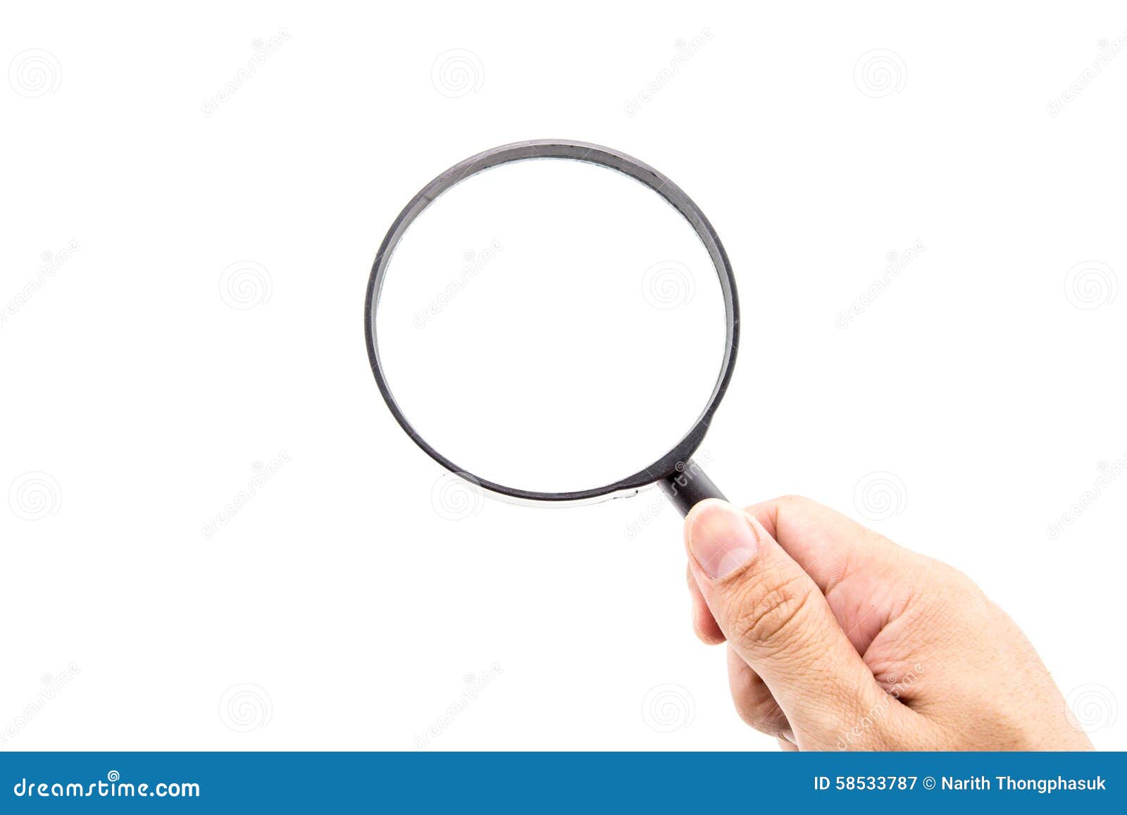 Hand Holding Magnifying Glass. Stock Image - Image of holding, lens ...