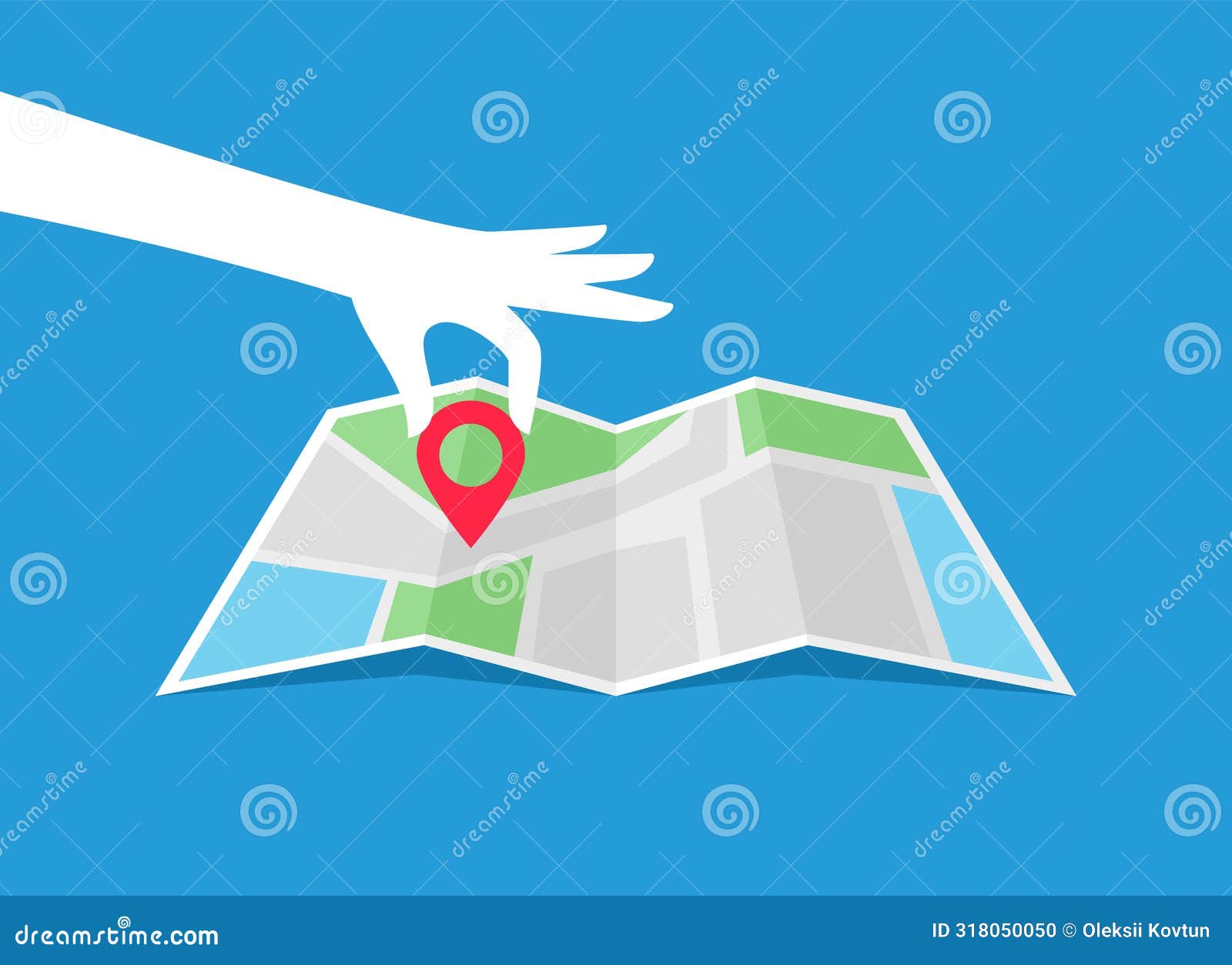 Hand Holding Map Location Icon Stock Vector - Illustration of marker ...