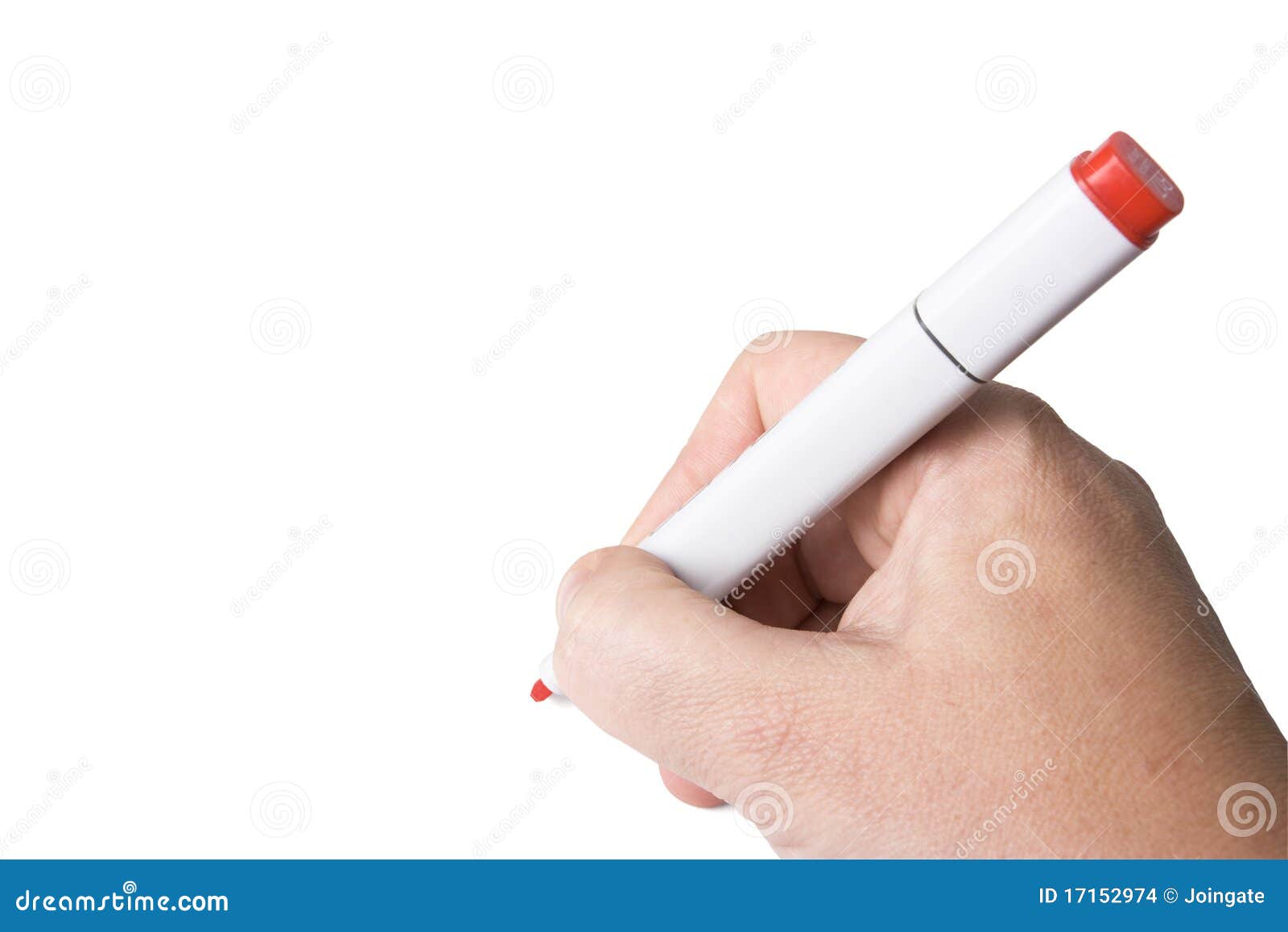 Hand holding a marker pen stock photo. Image of hand - 17152974