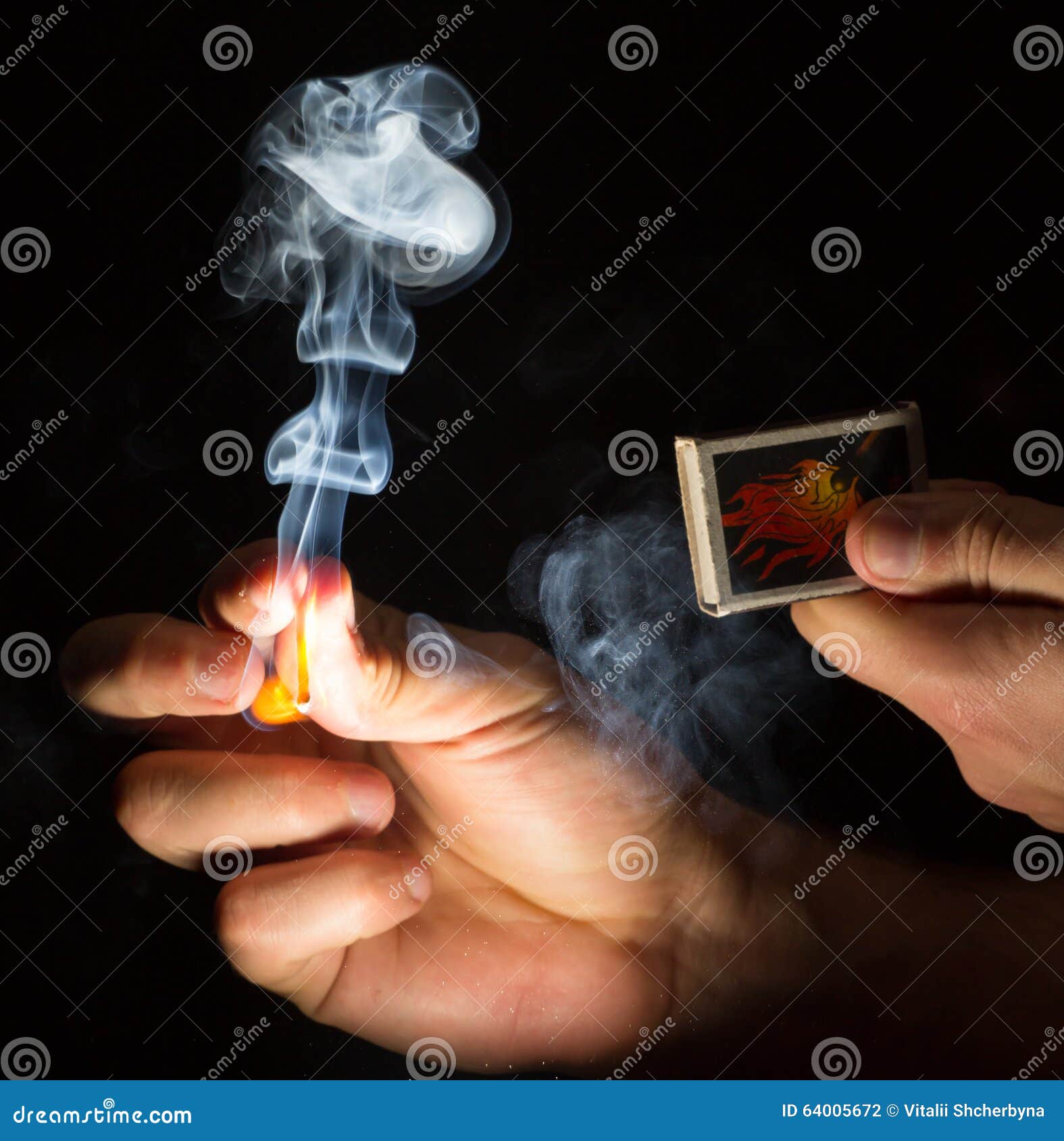 Hand holding match stock photo. Image of blue, heat, burnt - 64005672