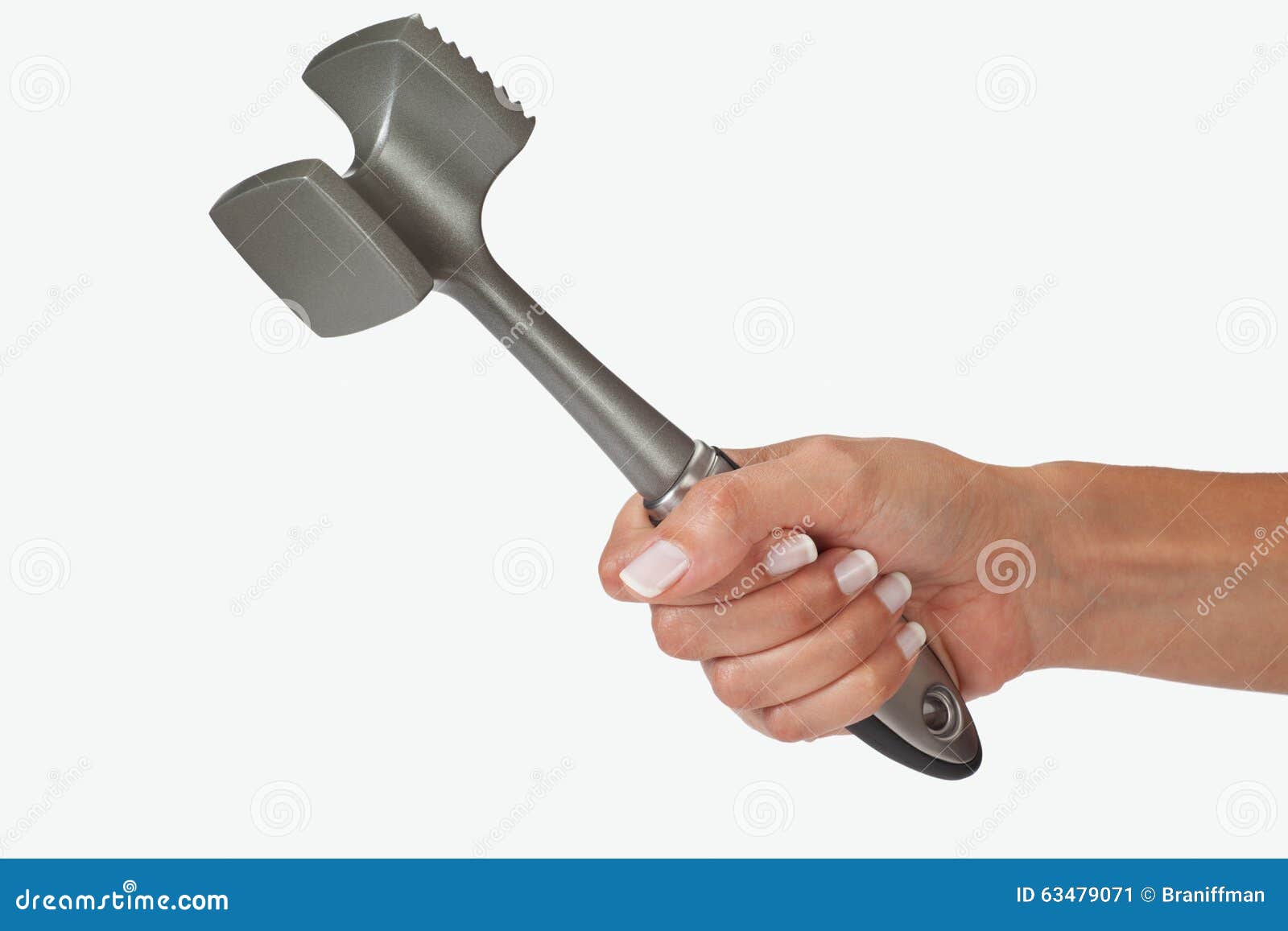 Hand Holding a Meat Pounder Stock Image - Image of breast, grip: 63479071