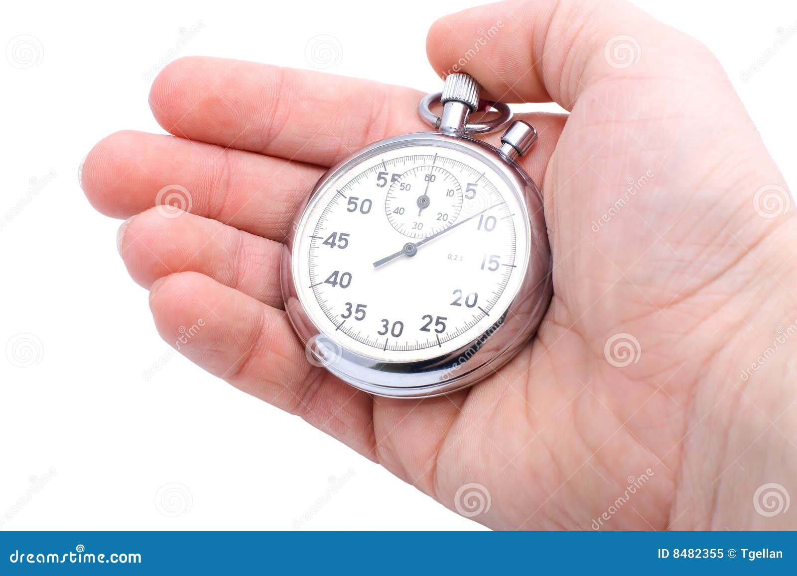 Hand Holding Mechnical Stopwatch Stock Image - Image of equipment ...