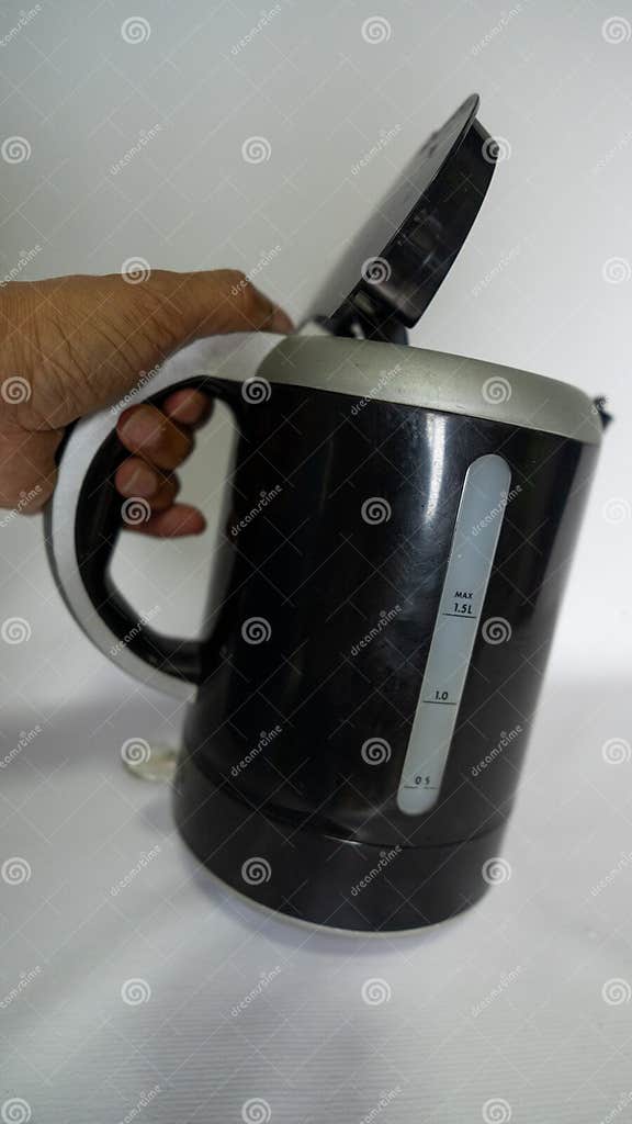 Basic Electric Kettle for Water and Coffee Heater Stock Photo - Image ...