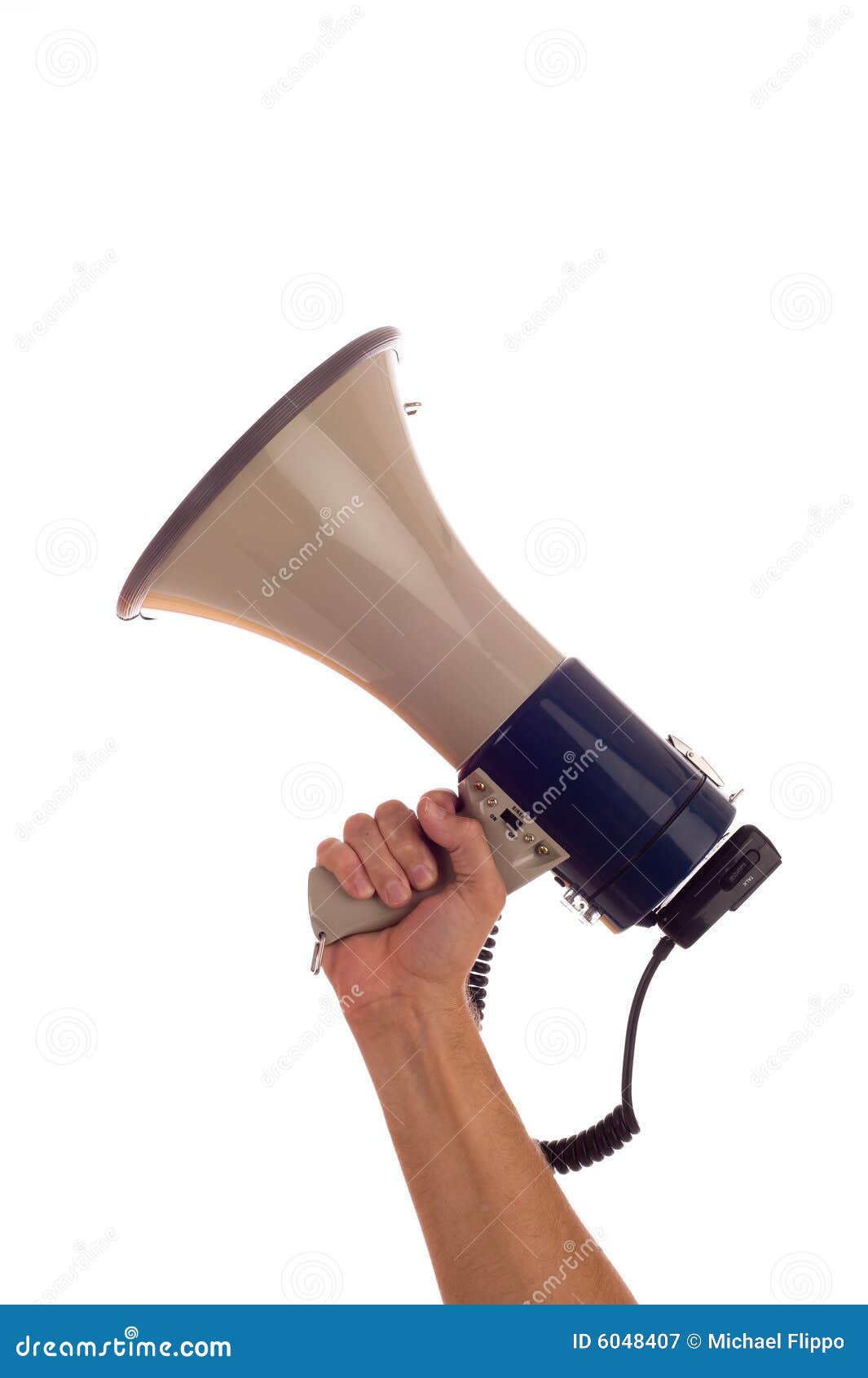 Hand Holding Megaphone stock image. Image of message, power - 6048407