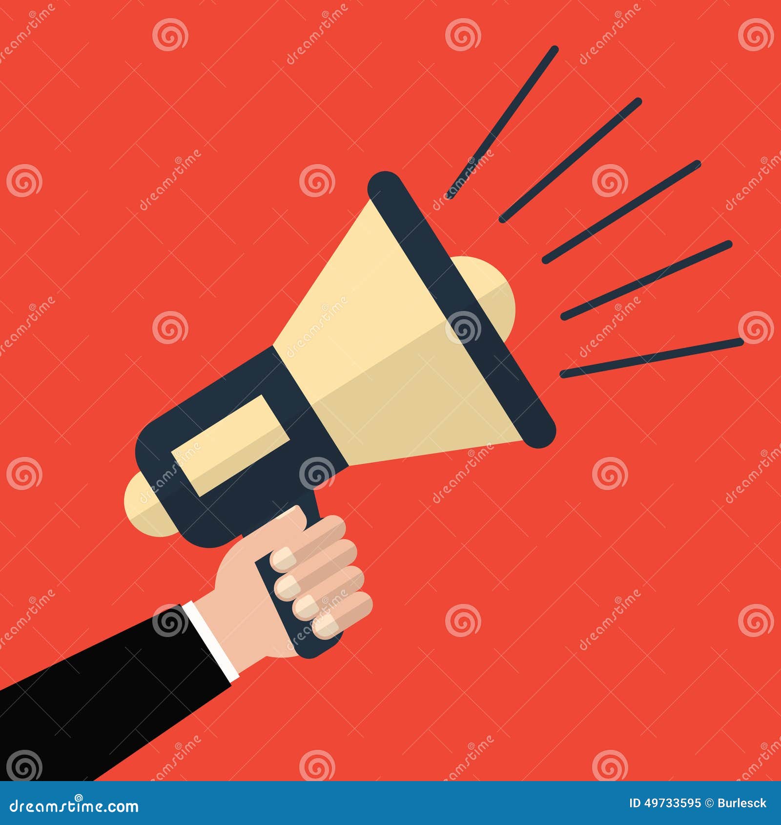 Megaphone Arm Stock Illustrations – 510 Megaphone Arm Stock ...