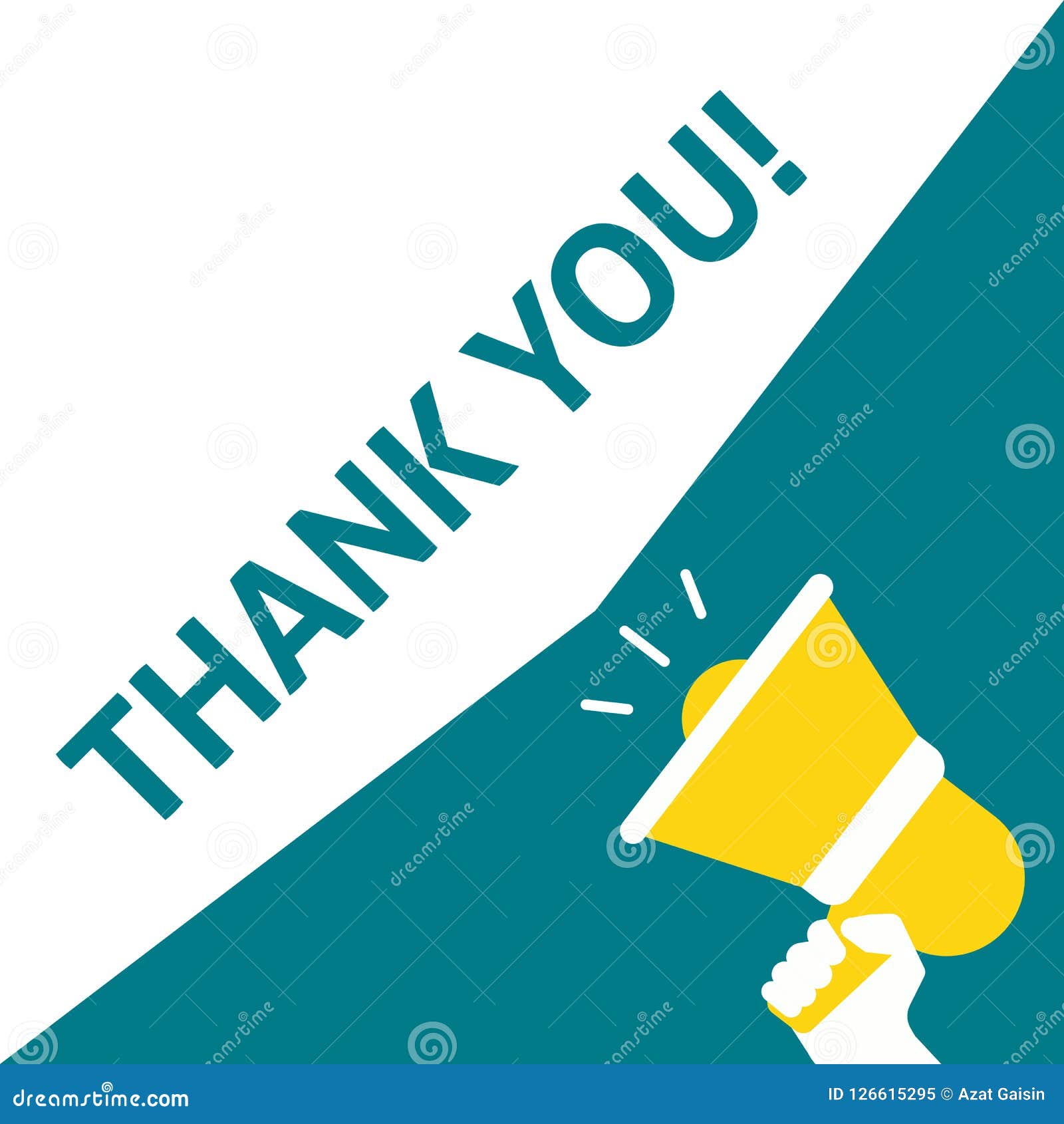 Hand Holding Megaphone with THANK YOU! Announcement Stock Vector ... Hand Holding Megaphone with THANK YOU! Announcement Stock Vector ...
