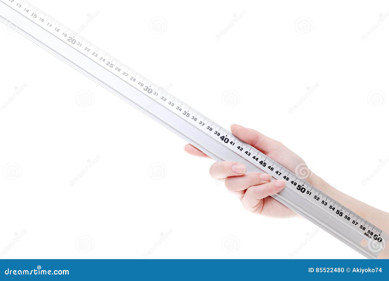 Hand Holding Metal Ruler Royalty-Free Stock Image | CartoonDealer.com ...