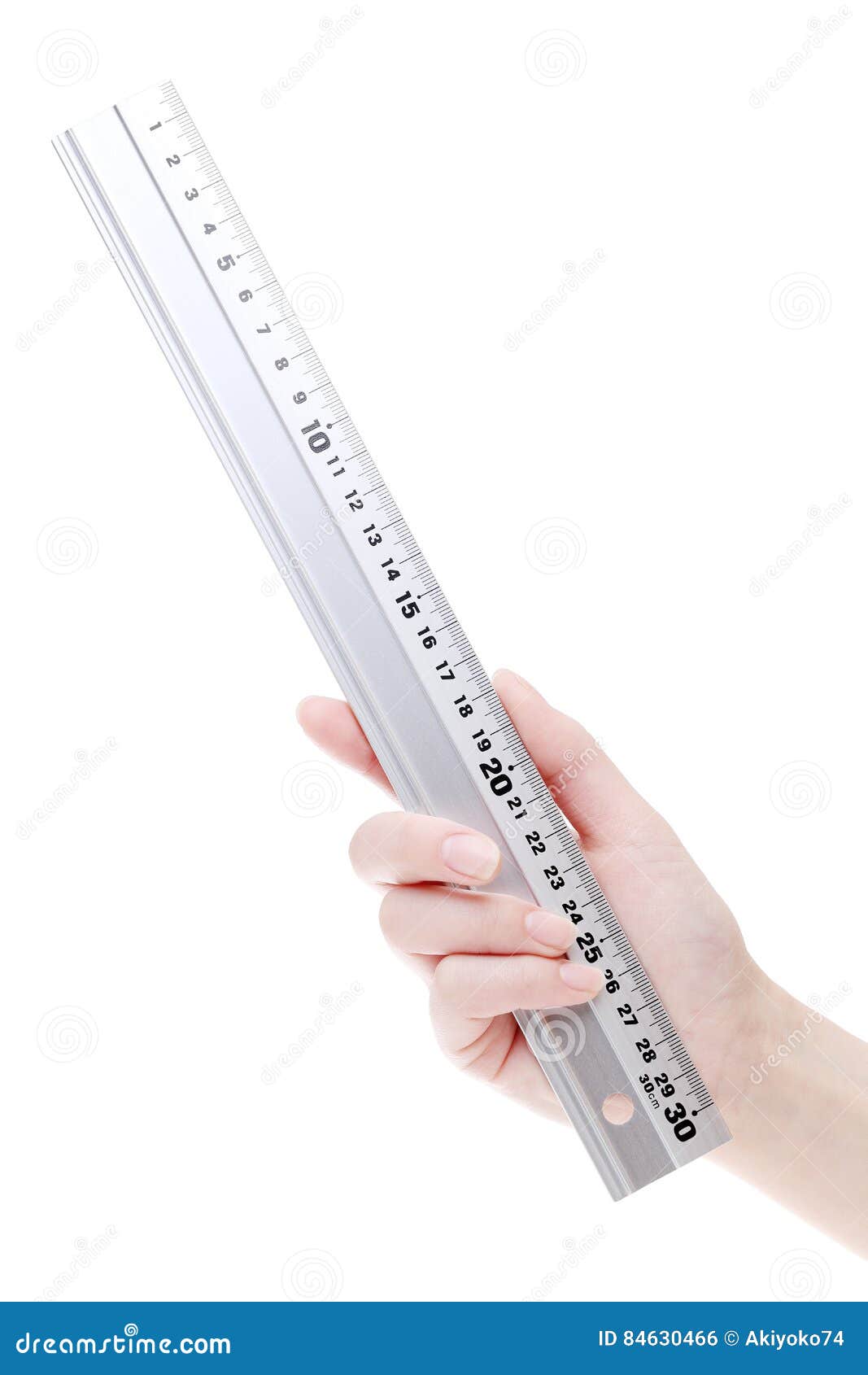 Hand holding metal ruler stock photo. Image of inch, industrial - 84630466