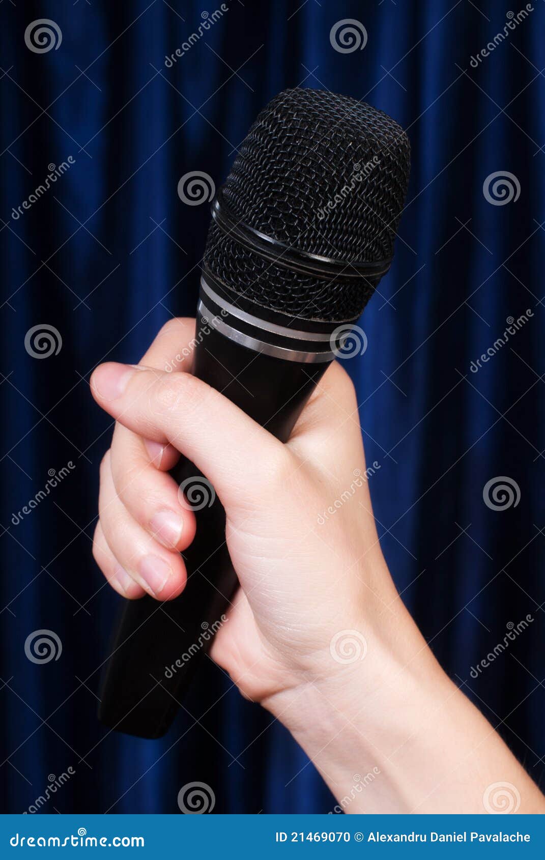 Hand holding microphone stock photo. Image of musical - 21469070