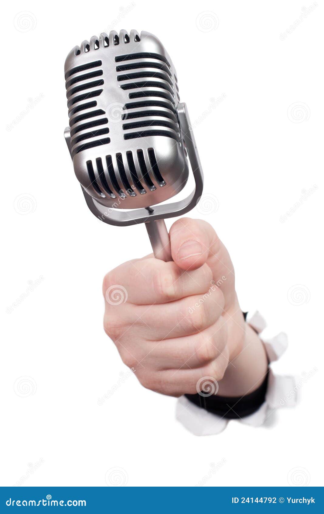 Hand holding microphone stock photo. Image of loud, music - 24144792