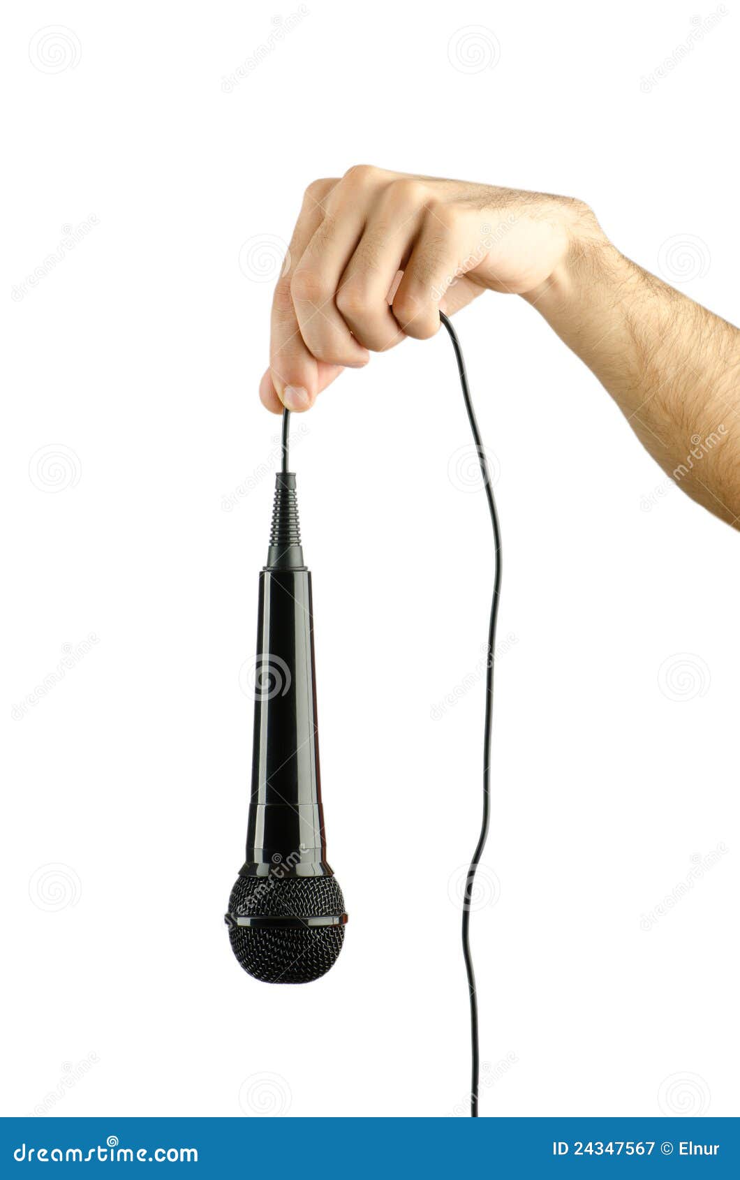 Hand holding microphone stock image. Image of equipment - 24347567