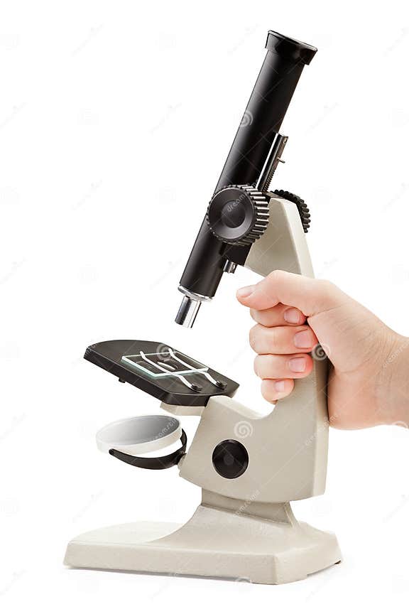 Hand holding microscope stock photo. Image of healthcare - 22629066