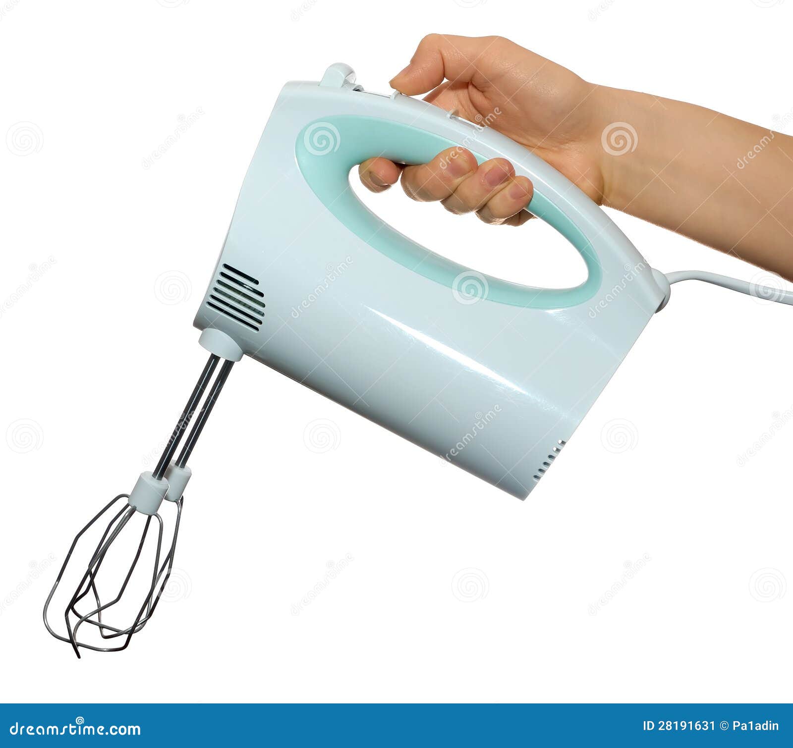 Hand holding a mixer stock image. Image of isolated, hand - 28191631