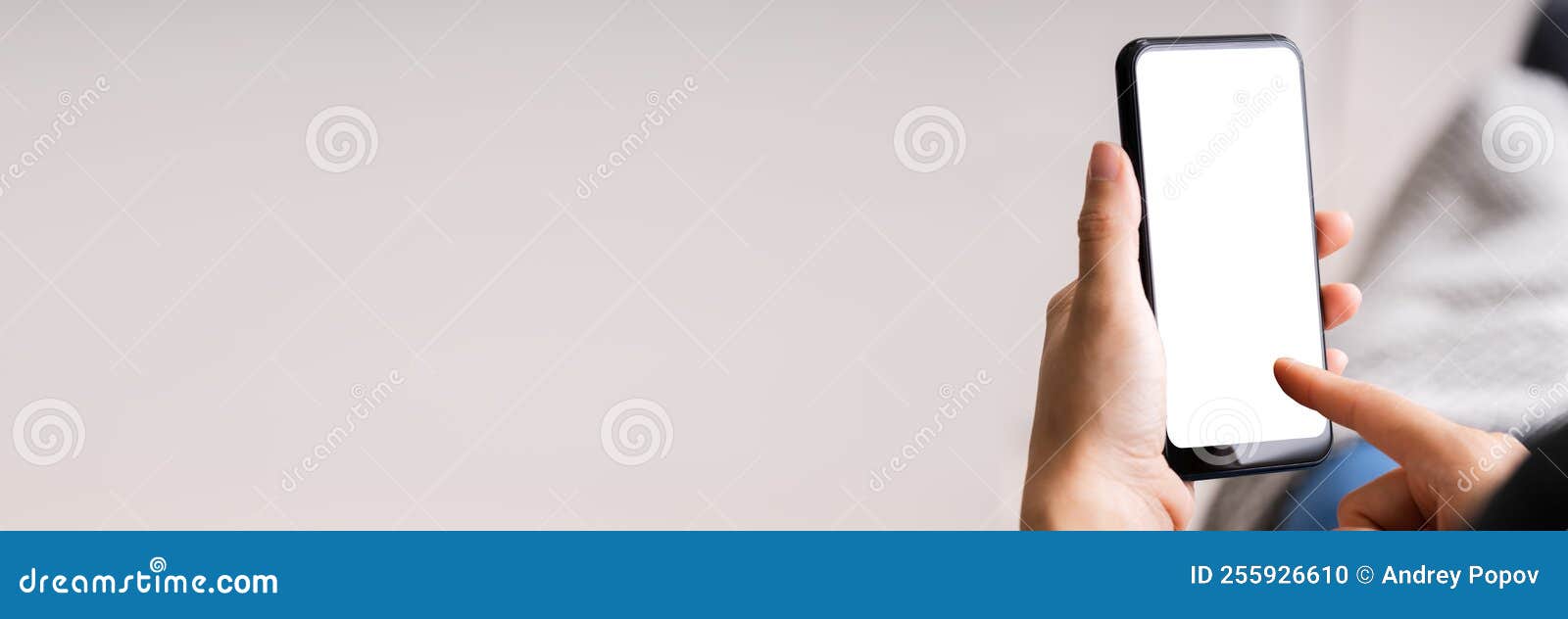 Hand Holding Mobile Cell Phone Stock Photo - Image of close, screen ...