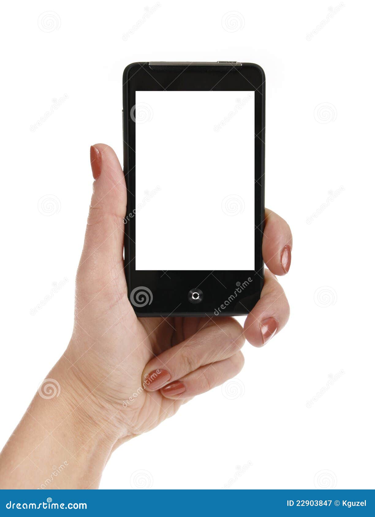 Hand holding mobile phone stock image. Image of black - 22903847