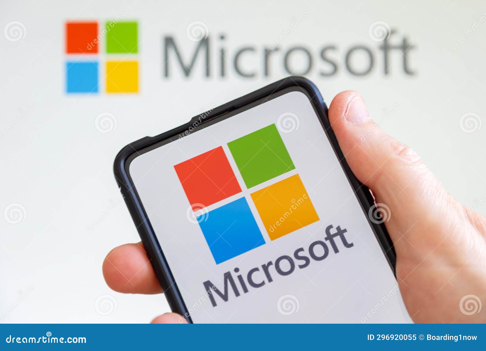 Microsoft Logo On An Office Tower Exterior Editorial Photo ...