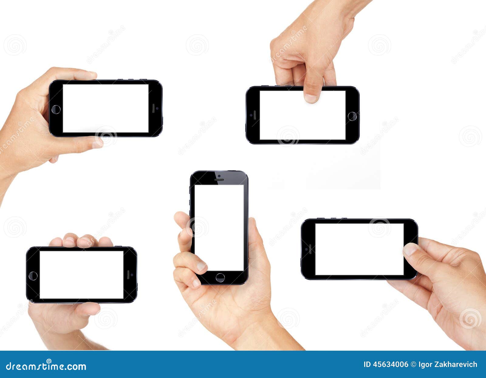 Hand Holding Mobile Smart Phone Stock Photo - Image of computer ...