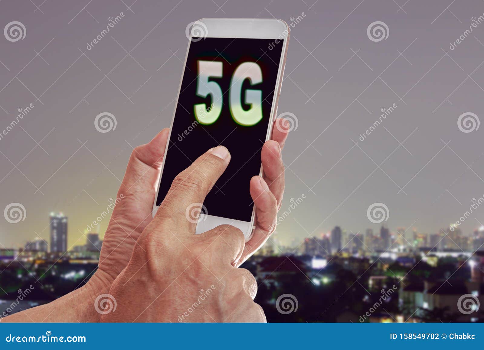 Hand Holding Mobile Smart Phone Stock Photo - Image of city, connect ...