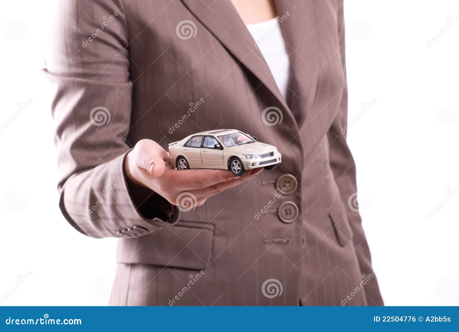 Hand Holding the Model of Car Stock Photo - Image of finger, insurance ...