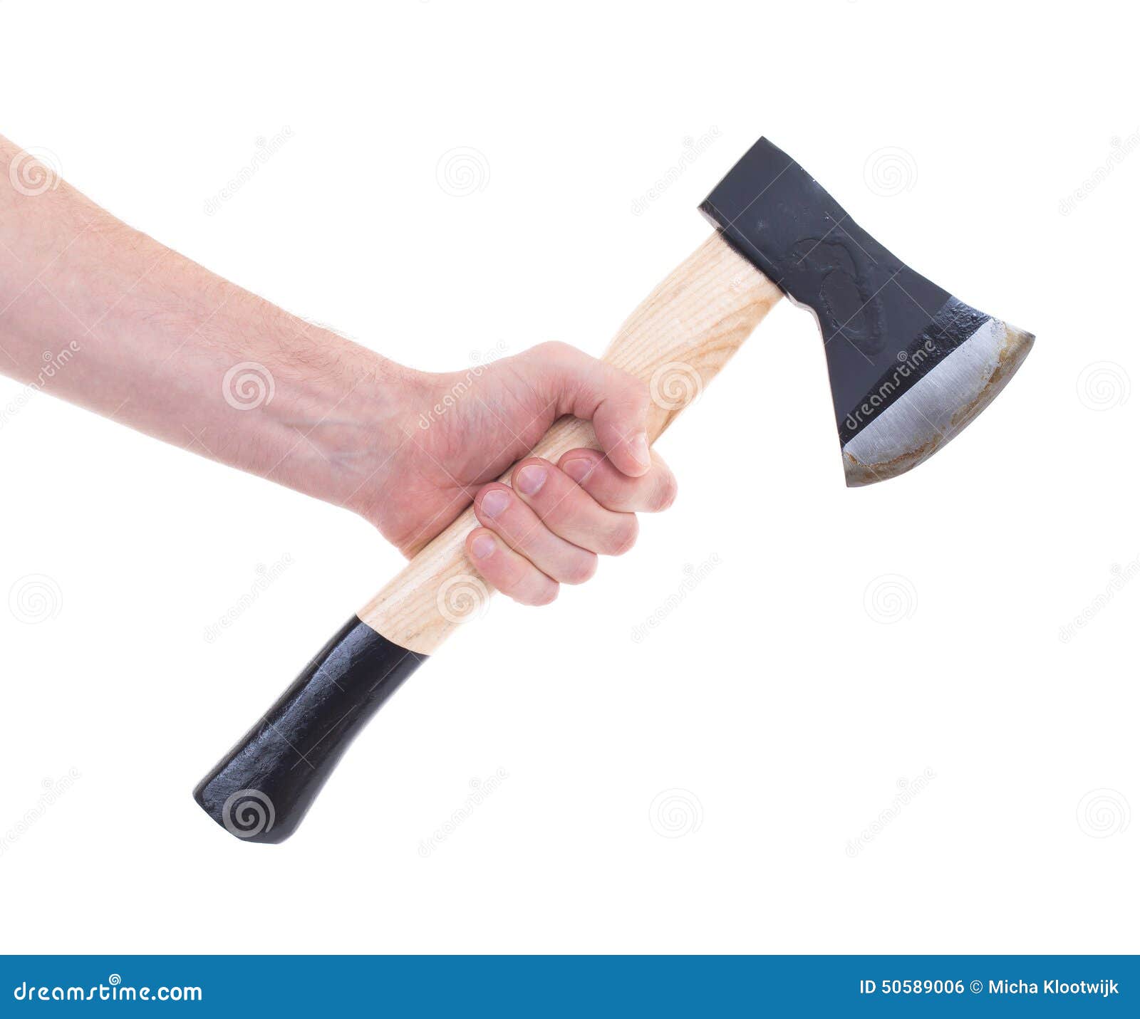 Hand holding a modern axe stock photo. Image of hold - 50589006