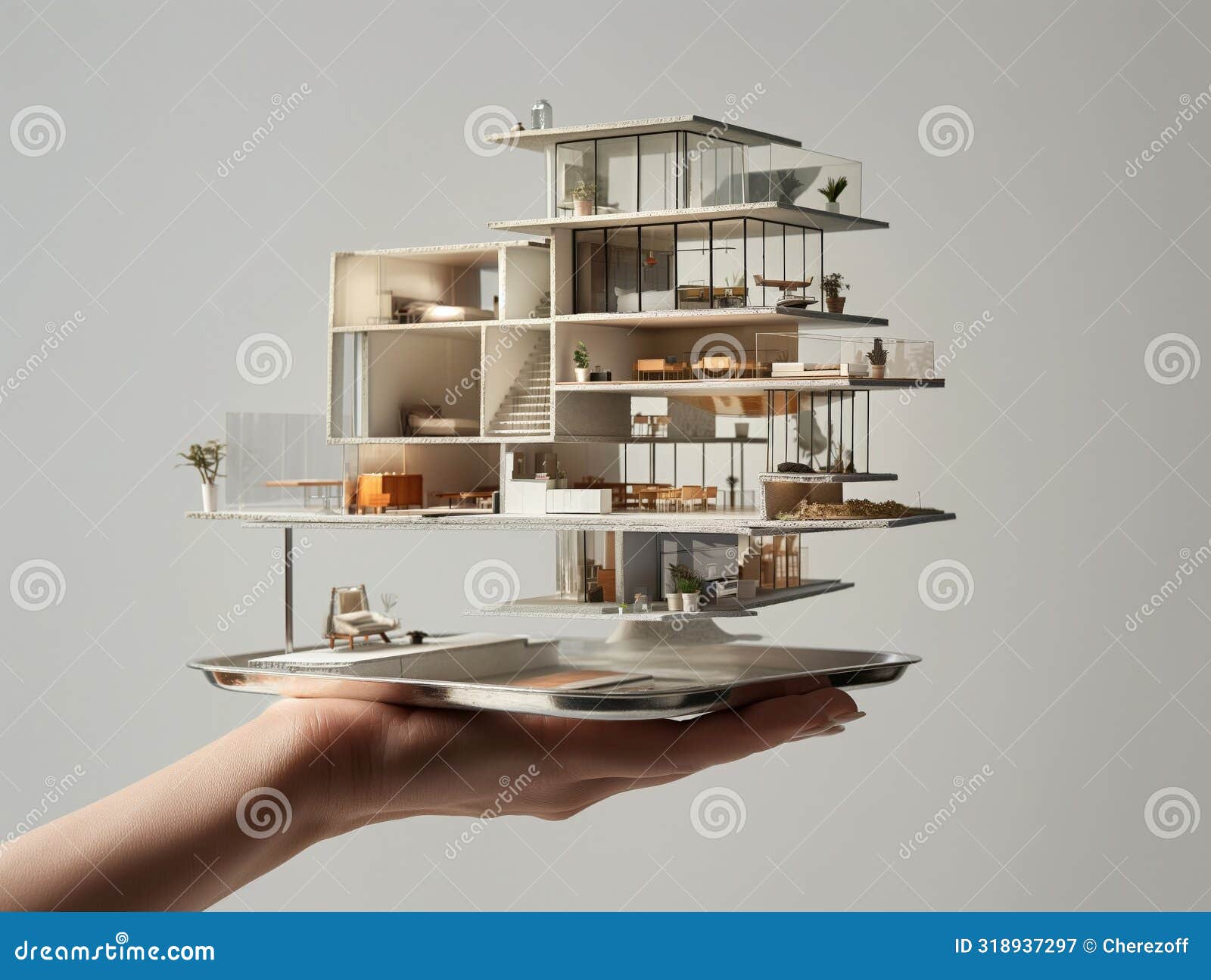 Hand Holding Modern Multi-Level House Model Stock Image - Image of ... Hand Holding Modern Multi-Level House Model Stock Image - Image of ...