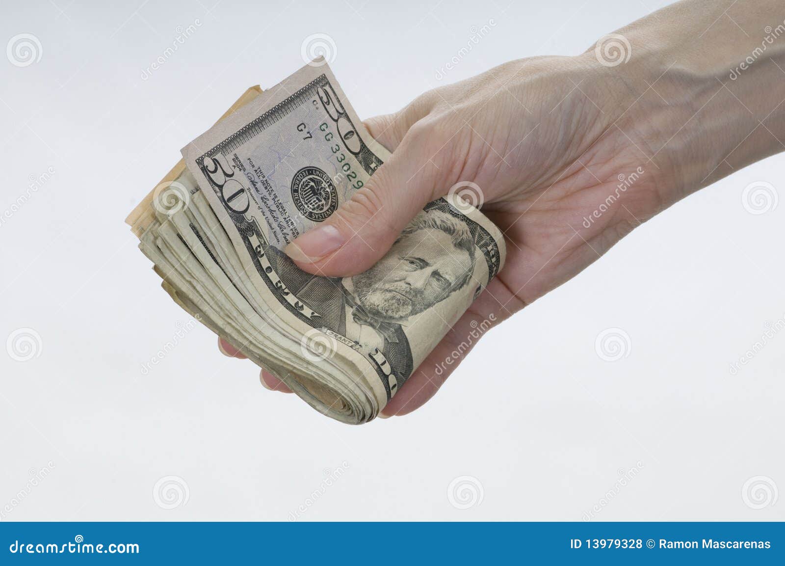 Hand holding money. stock photo. Image of capital, holding - 13979328