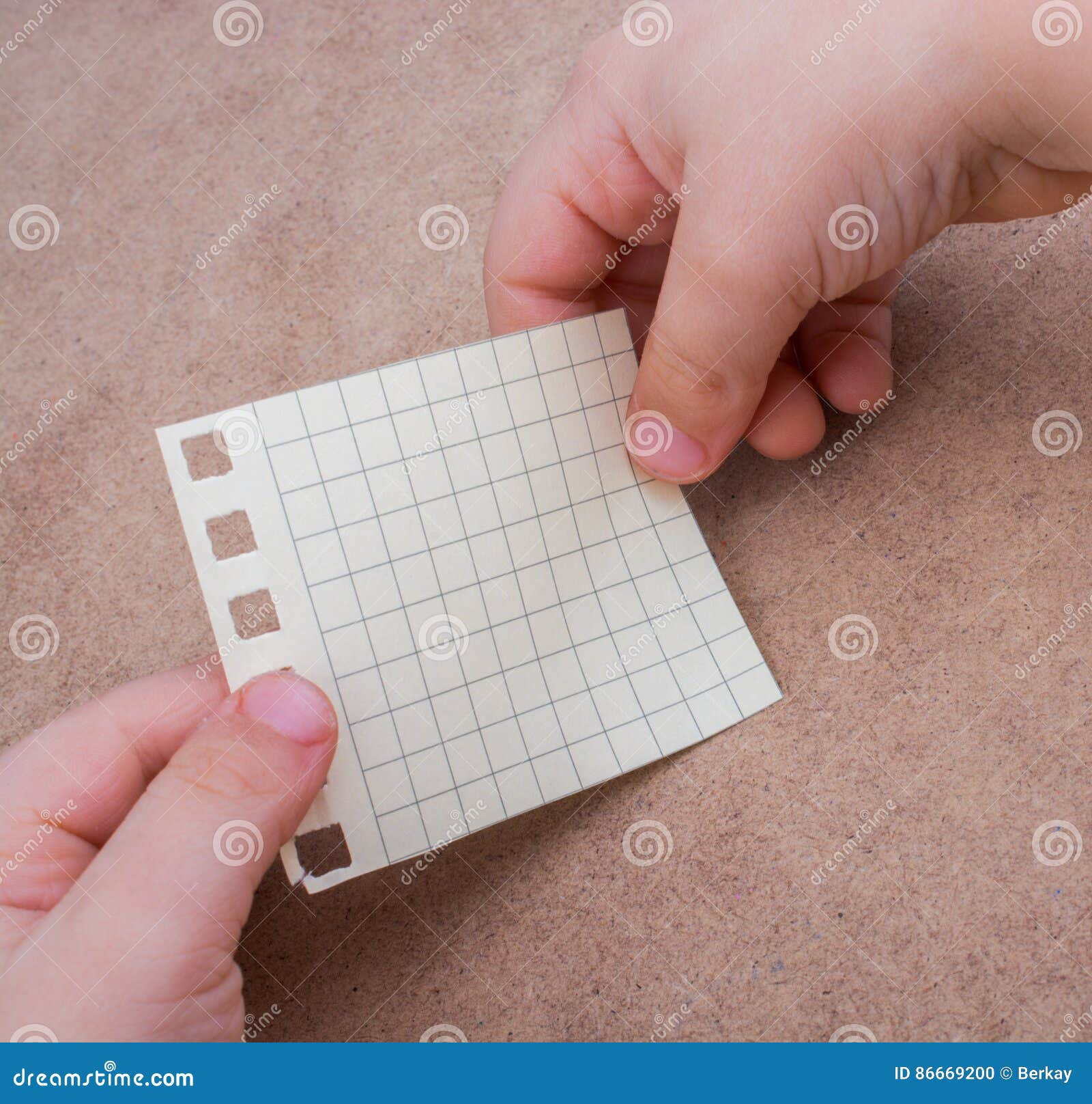 Hand Holding a Note Paper in Hand Stock Photo - Image of note ...